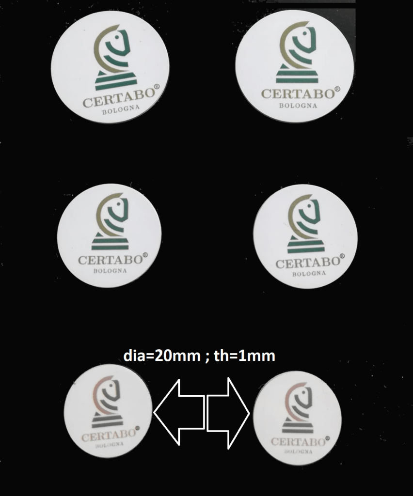 Additional chips set 34pcs. Size: 20mm x 1mm - Certabo Chess